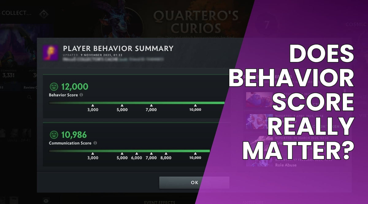 Does Dota 2 Behavior Score Matter? | Collector’s Cache Gift Shop ...