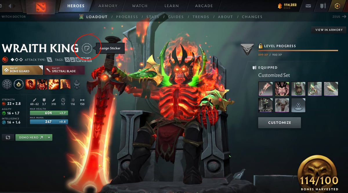 How to Apply Dota 2 x Monster Hunter Stickers - Complete Guide ...